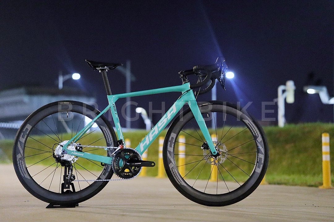 HASA RS1 湖水綠 S size 105 blackC碳纖維板輪